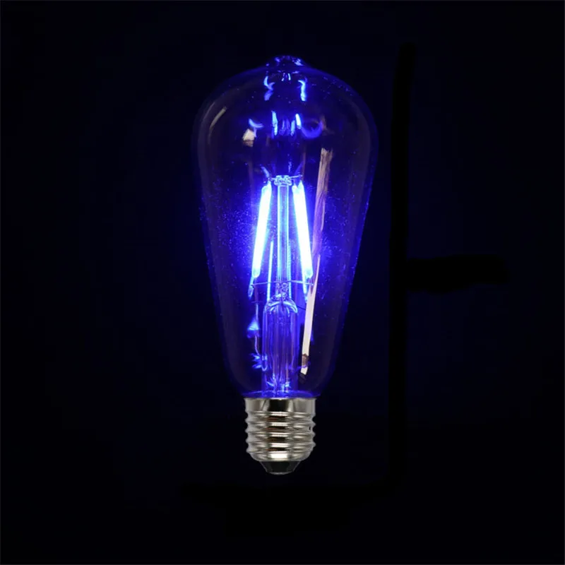 Blue Light Bulb Room