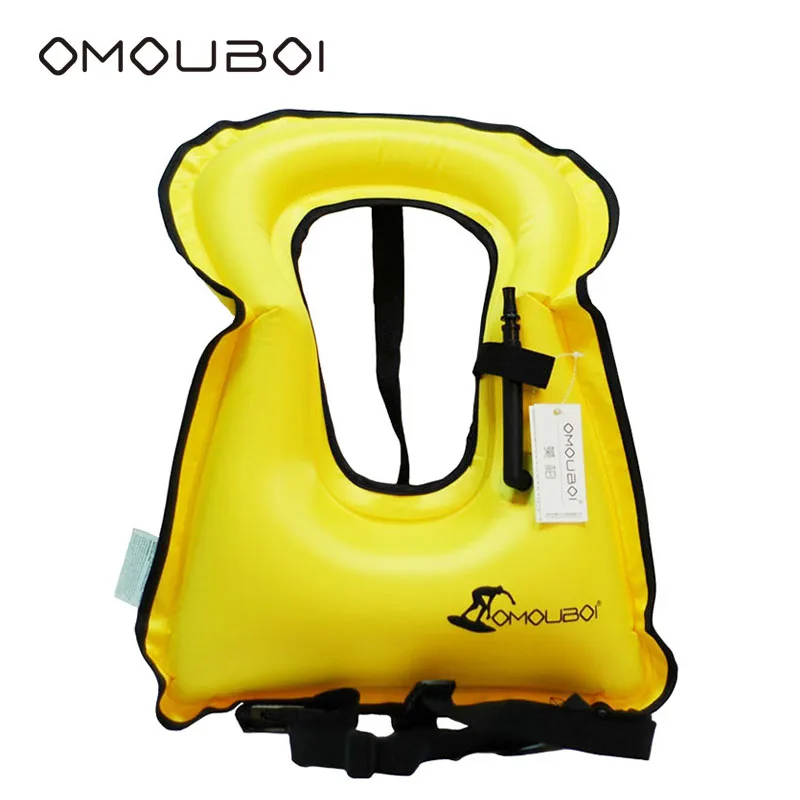 Safety Life Vest Durable Yellow Inflatable Floating Life Buoys Over ...