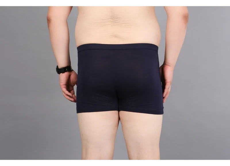 3 шт./партия бамбуковое волокно, большие размеры 8XL 9XL, мужские боксеры, шорты фиолетового ...