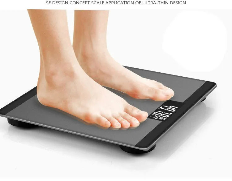 Básculas de vidrio para el cuerpo humano, báscula electrónica para el hogar, balanza Digital de ...