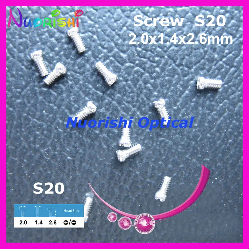 S20 2.0x1.4x2.6mm 10000pcs 선글라스 안경 안경 수리 미니 나사 헤드 인 또는 유형 무료 배송|eyewear ...