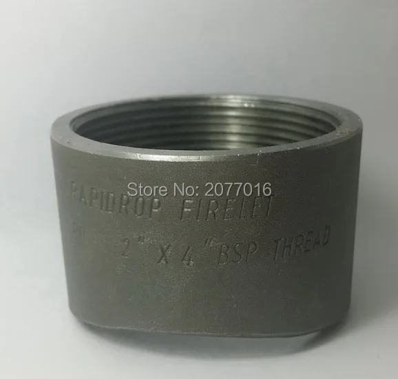 Threaded Weld socket 2" x 4" BSP Welding branchlet for fire sprinkler ...