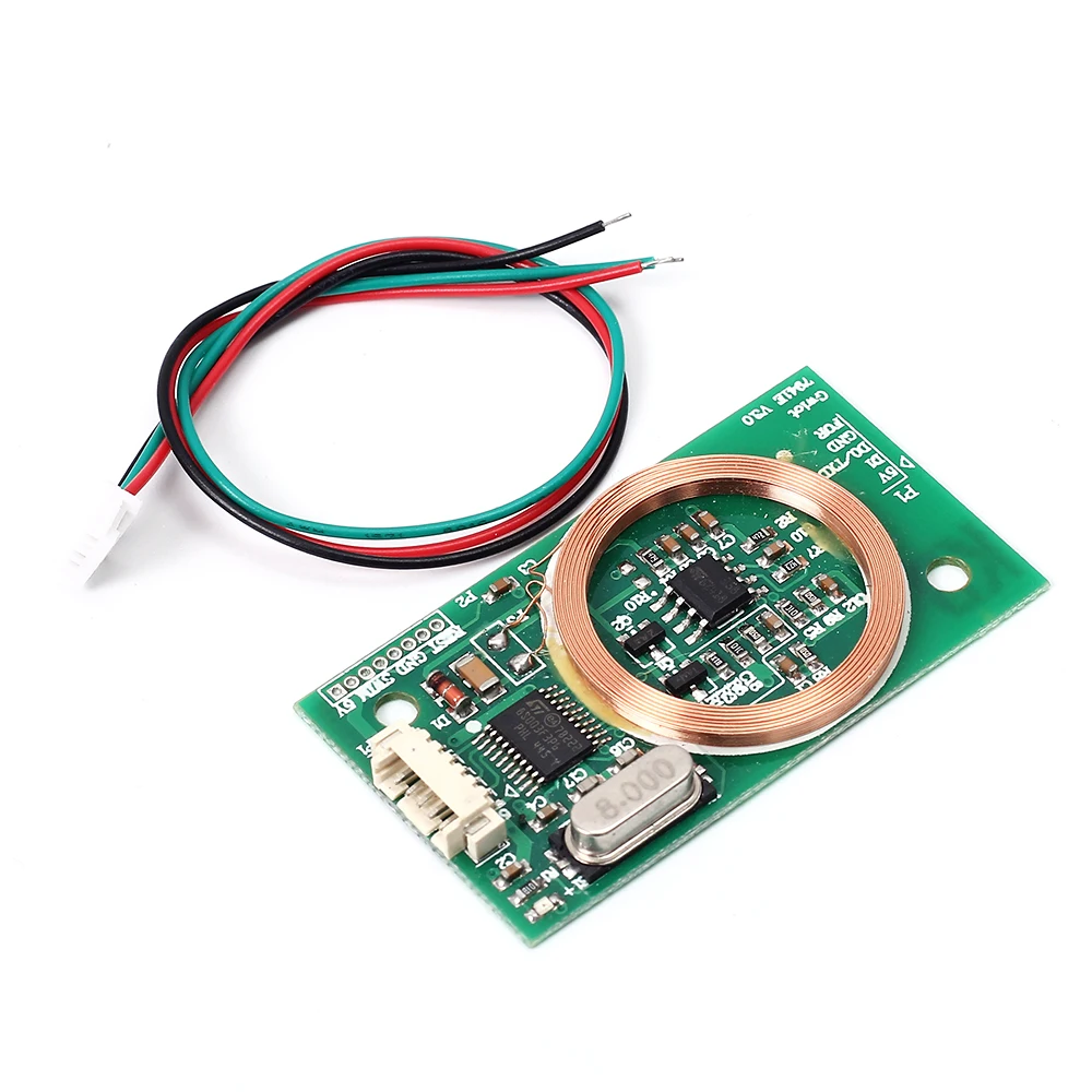 DC 5V RFID Reader Wireless Module UART 3Pin 125KHz 13.56MHz Card ...