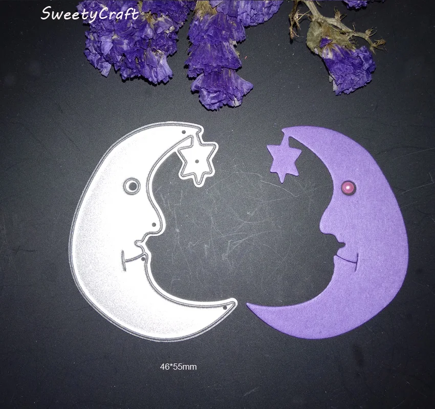 Metal Cutting Dies New 2021 Star Moon Frame Scrapooking Eva Stamps ...