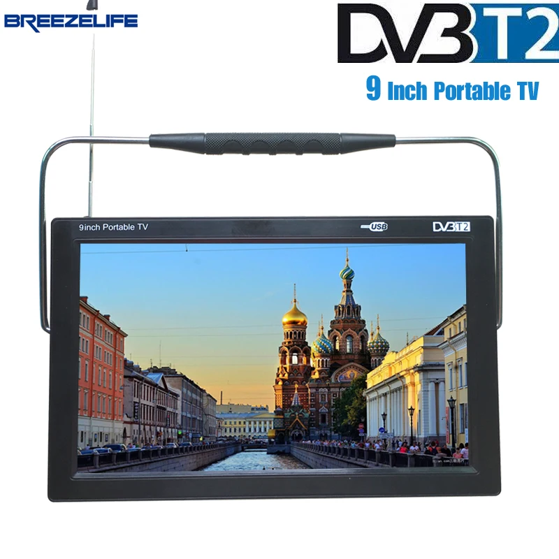 Breezelife TV Portable TV Portable Car Television Dvbt2 Portable TV 9 ...