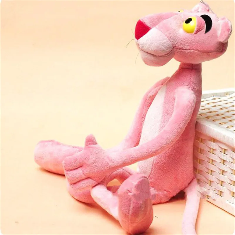 One Piece Pink Leopard Kids Plush Toys Soft PP Cotton Stuffed Leopards ...