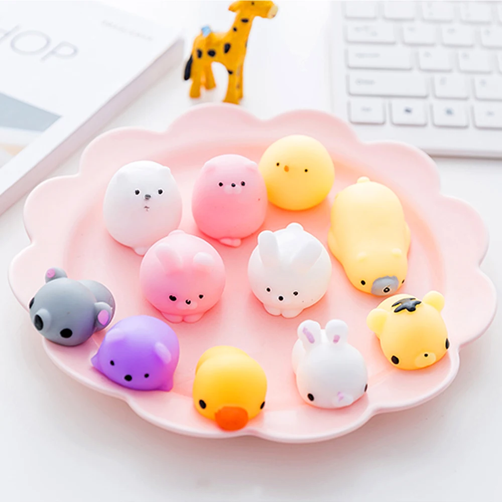 30 Piece/Set Anti stress Soft Squish Animal Cute Kawaii Squishy Set ...