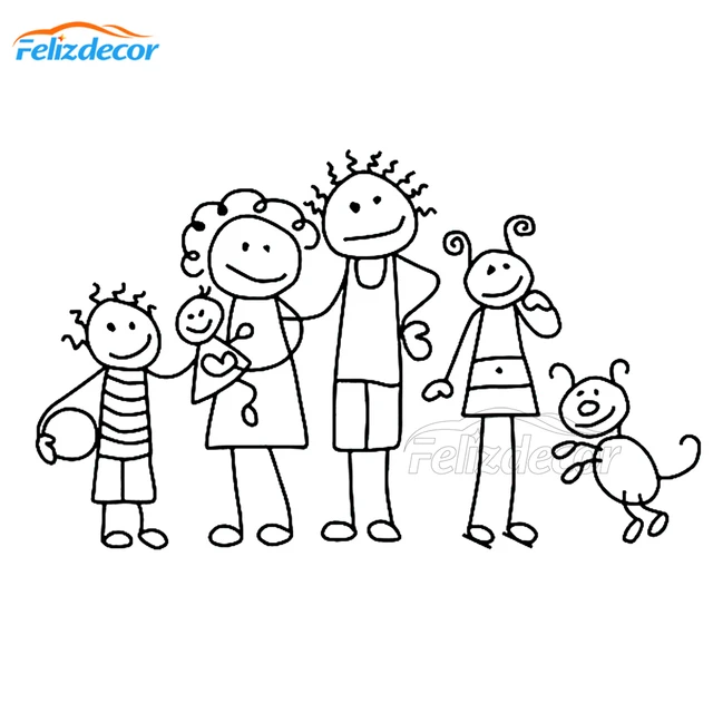 Stick Family Clip Art
