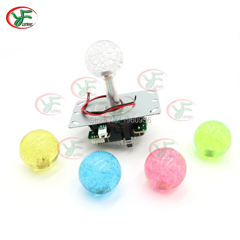 Colorful lights led Joystick 5V Illuminated with clear topball Dual ...