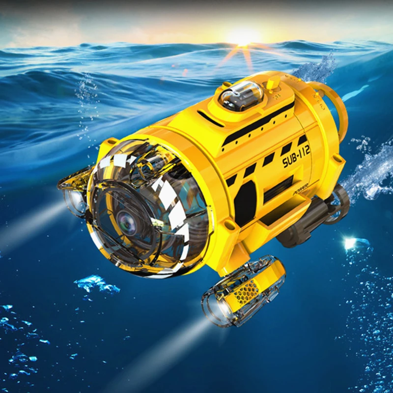 Mini submarino rc com câmera 3ch barco recarregável impermeável ...