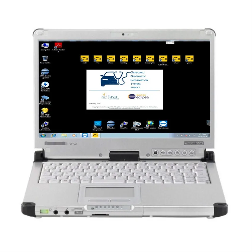 I5 Laptop CF C2 with Odis 5.2.6 Software for car Diagnostic tools VAS ...