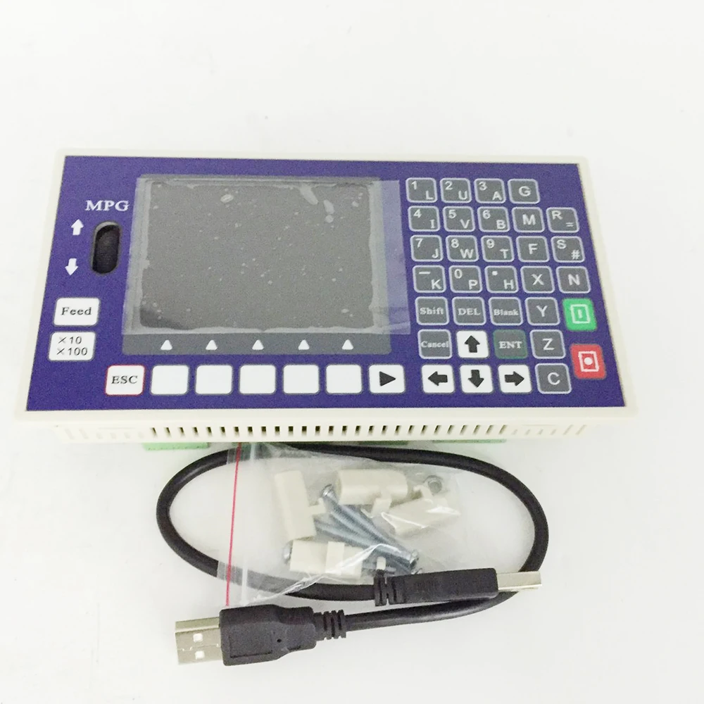 2 Axis CNC controller 16DI 8DO 3.5inch TFT 400KHz Servo Stepper CNC ...