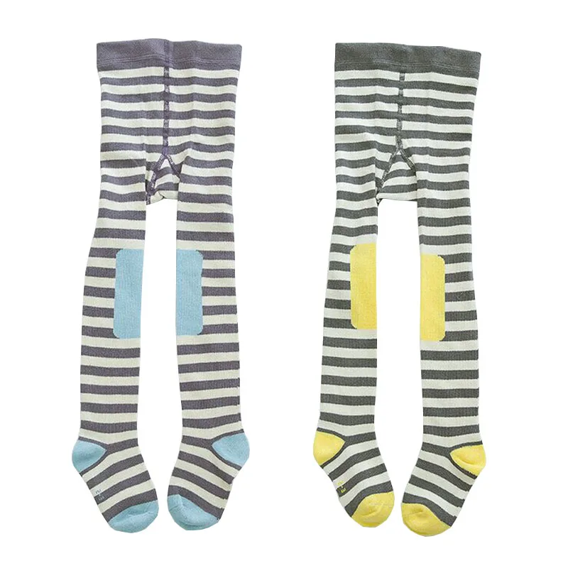 Baby Boys Girls Tights Pantyhose Cotton Geometric Pattern 2 Colors High ...