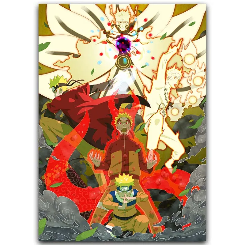 Printed Pictures Wall Art Frame 1 Piece Naruto Shippuden Anime Canvas ...