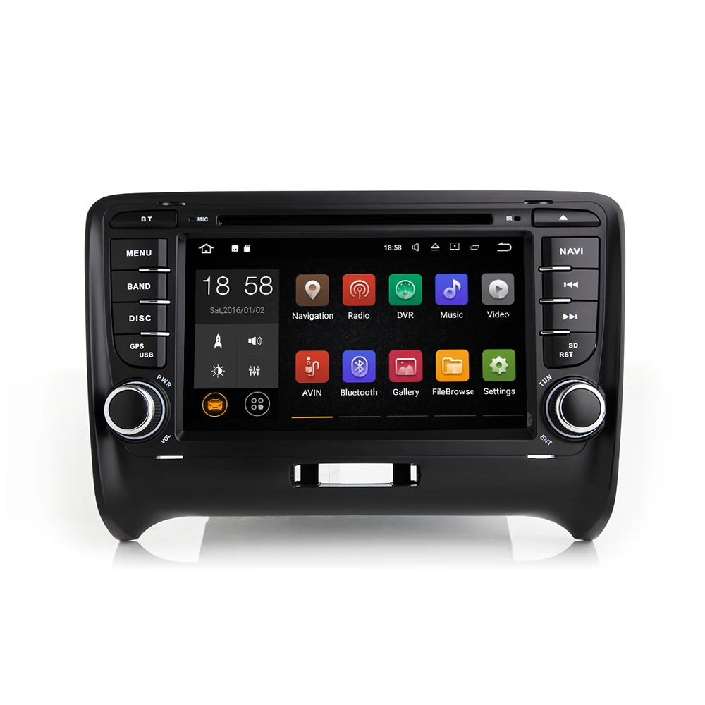 For 7" Android 7.1 Car Stereo Multimedia For Audi Tt With Canbus Mp3 ...