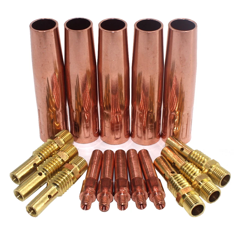 25pcs-200A-MIG-MAG-Gun-Torch-Accessories-MIG-shield-Cups-electric-tips ...
