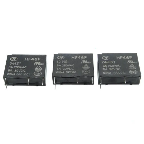 100pcs Hf46f-024-hs1 Hf46f-012-hs1 Hf46f-005-hs1 Hf46f 24-hs1 5 12 ...