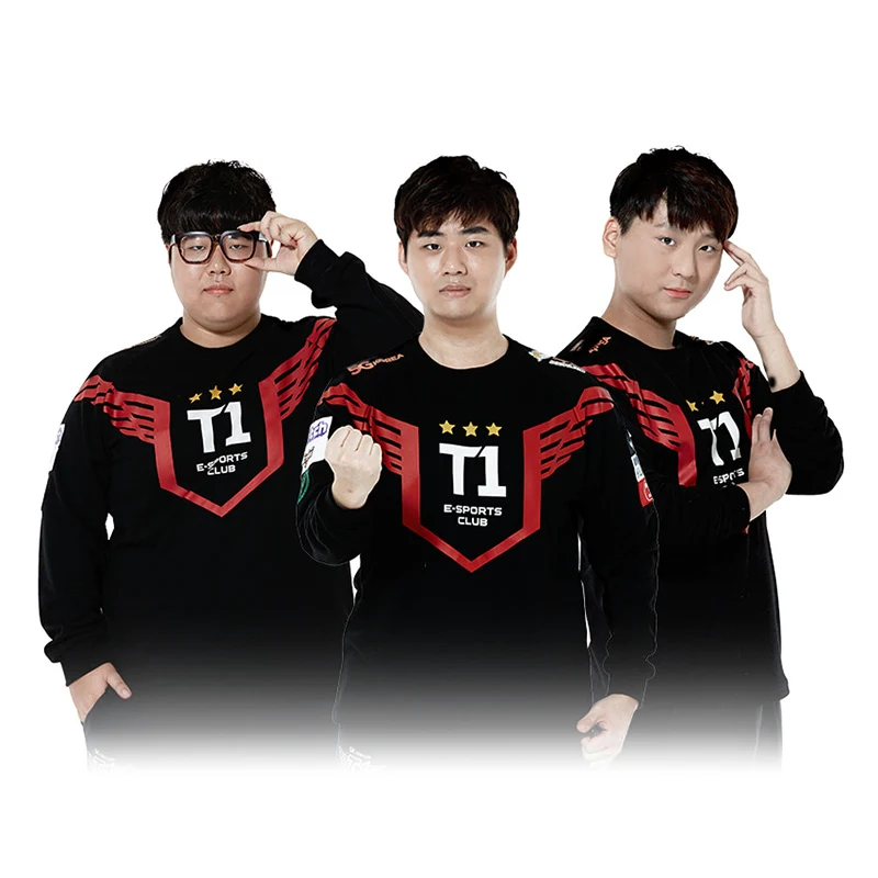 Print Type!!!LOL 2018 LCK SKT T1 S7 Team Jersey SKTelecom T1 Sweatshirts Faker Bang Peanut Huni ...
