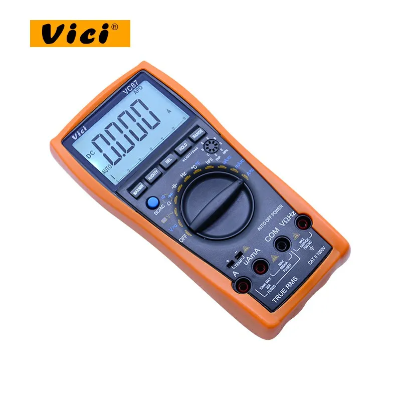 VICI VC87 Digital Multimeter TRMS 6000 digits with analog bar display ...