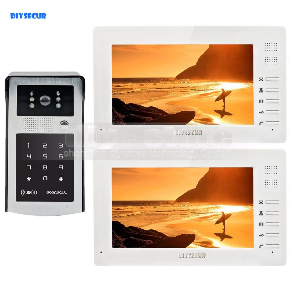1024 x 600 7 inch HD TFT LCD Monitor Video Door Phone Video Intercom ...