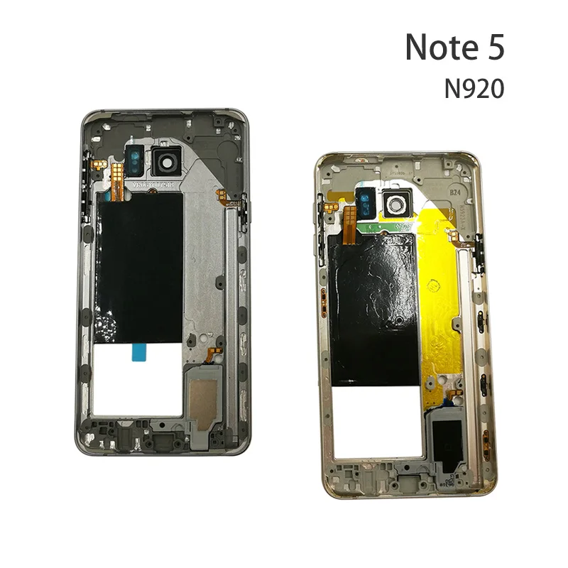 Для Samsung Note 5 N920F N920C Средний пластинчатый корпус Рамочная Лицевая панель+ Боковая ...