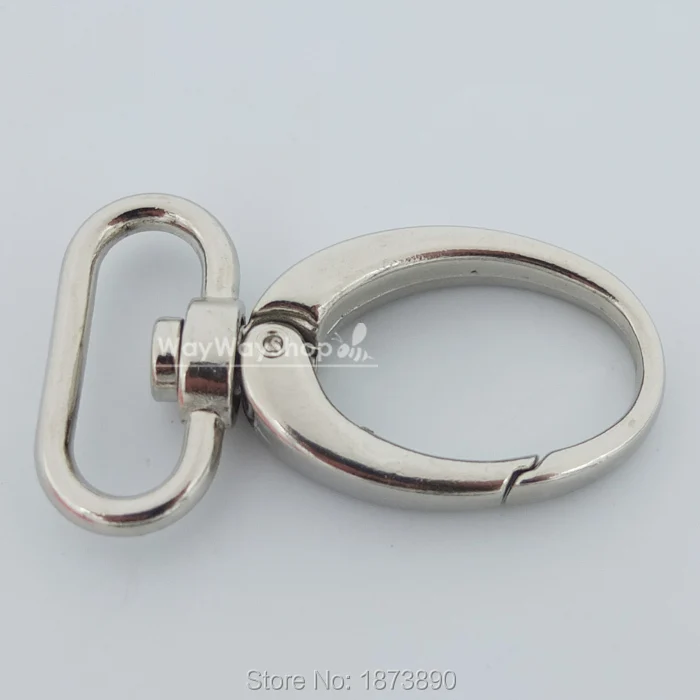 12 Pcs 1'' 25mm Swivel Clip Snap Hook Trigger Strap Buckles Nickle ...