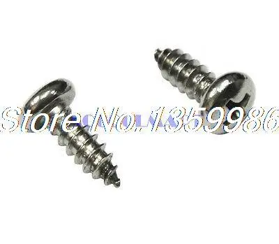 300Pcs M3 x 8mm Round Head Pan Head SUS 304 C Type Self Tapping Screws ...