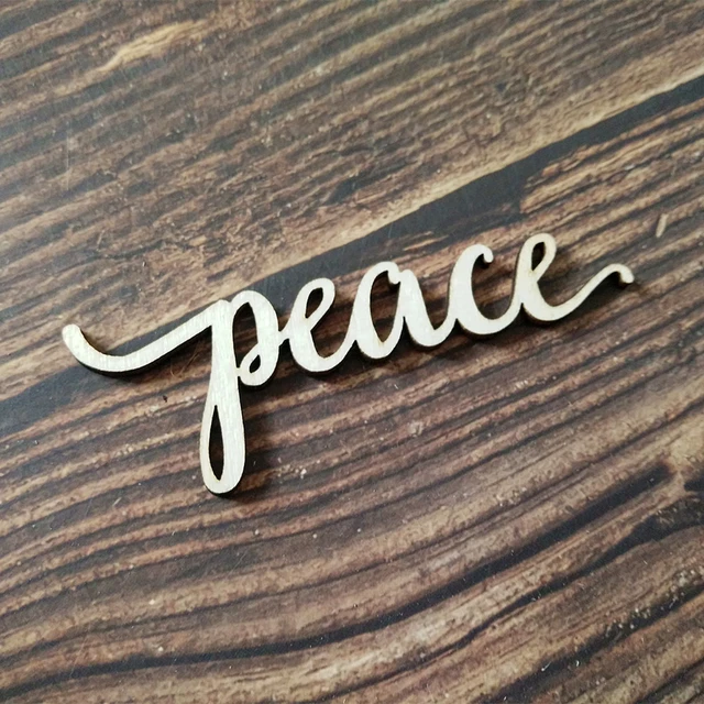 The Word Peace In Cursive