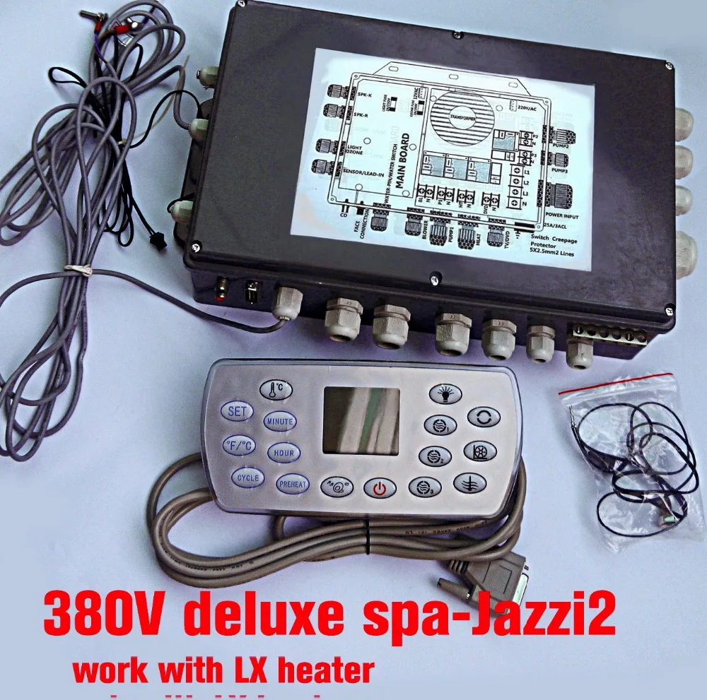 380v 3 phase Full set of deluxe spa &Jazzi2-2P controller with comply ...