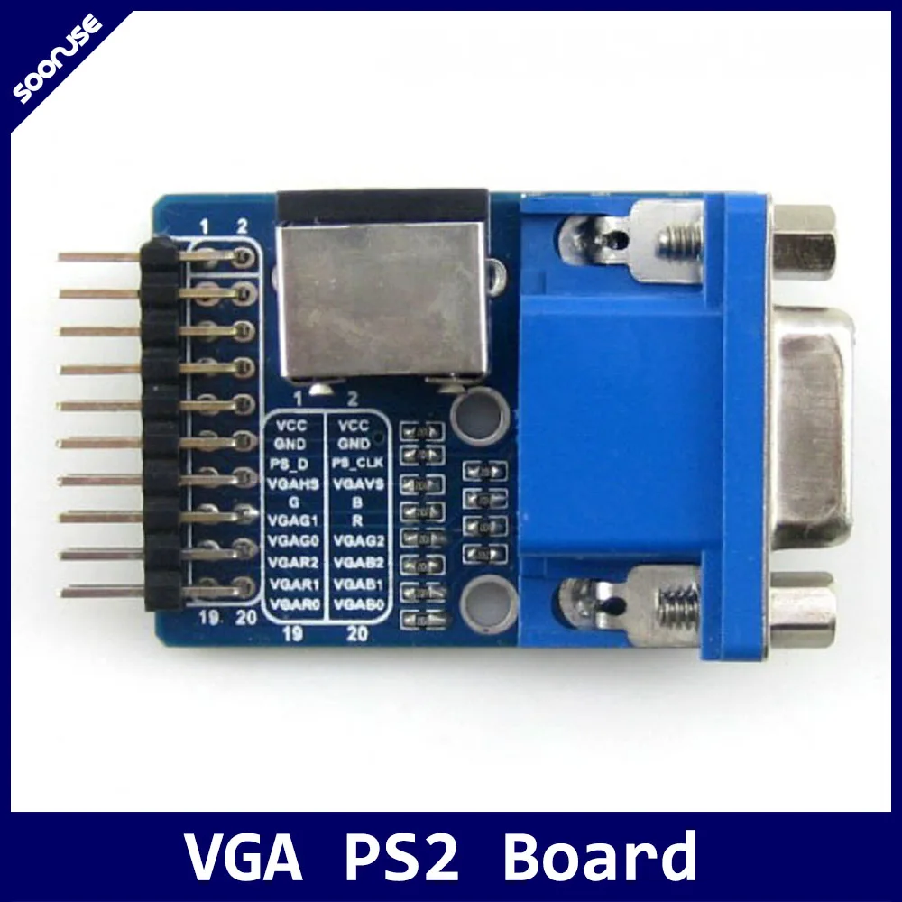 Vga Ps2 Board Accessory Test Module With Vga + Ps2 + Control Connector ...