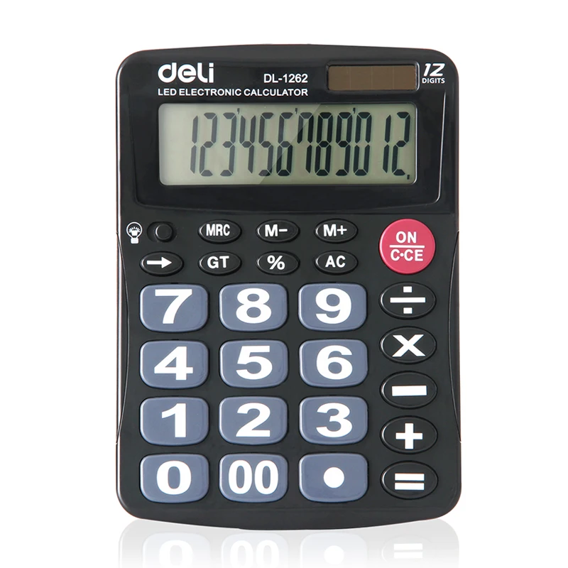 2018 LED Electronic Calculator Dual Solar with Large Display Big ...