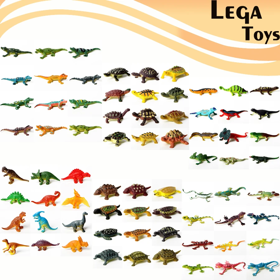 12 Pieces Educational Realistic Reptile Action Figures Play set with ...