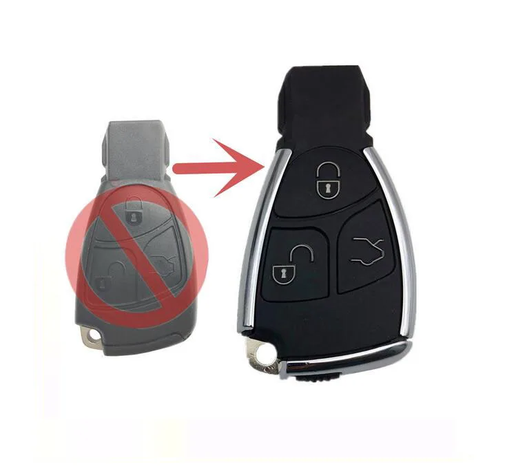 3 Button Modified Smart Remote Key Shell Case For Benz W220 Ml350 S320 ...