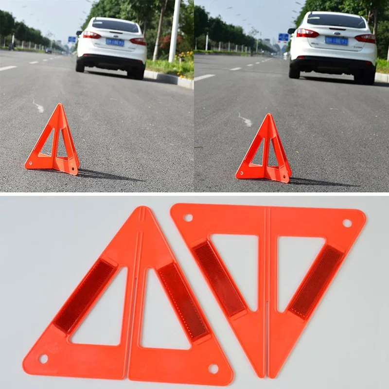 Auto Car Fold Warning Triangle Safety Emergency Reflective Flash Sign ...