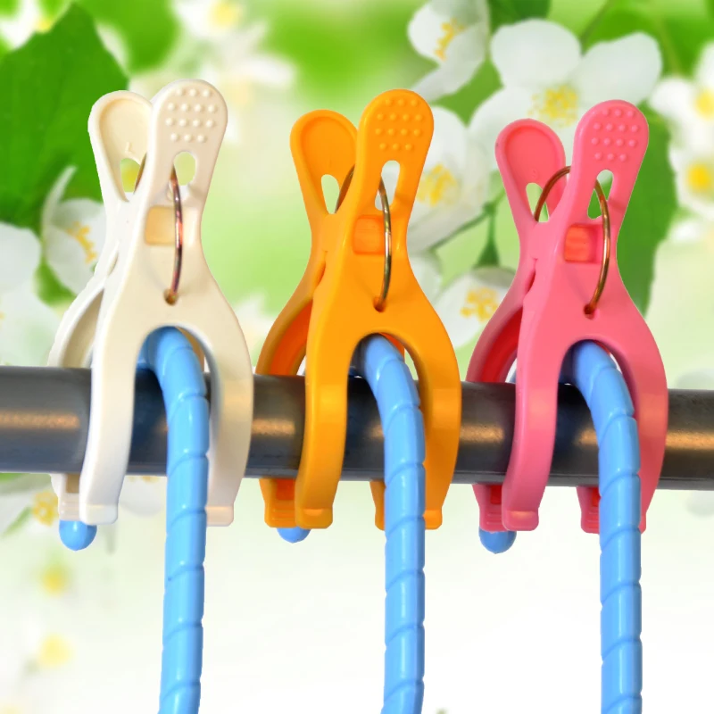 Plastic drying racks clip windproof underwear clothes quilts big ...