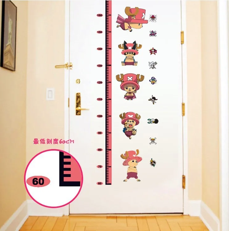 Tony Tony Chopper Height Measure For Kids wall room sticker | One piece ...