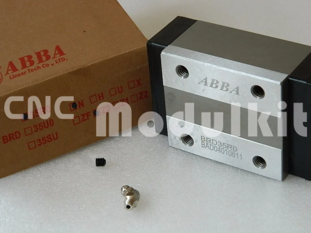 Módulo CNC de rodamiento de brida cuadrada, piezas originales de guía ...