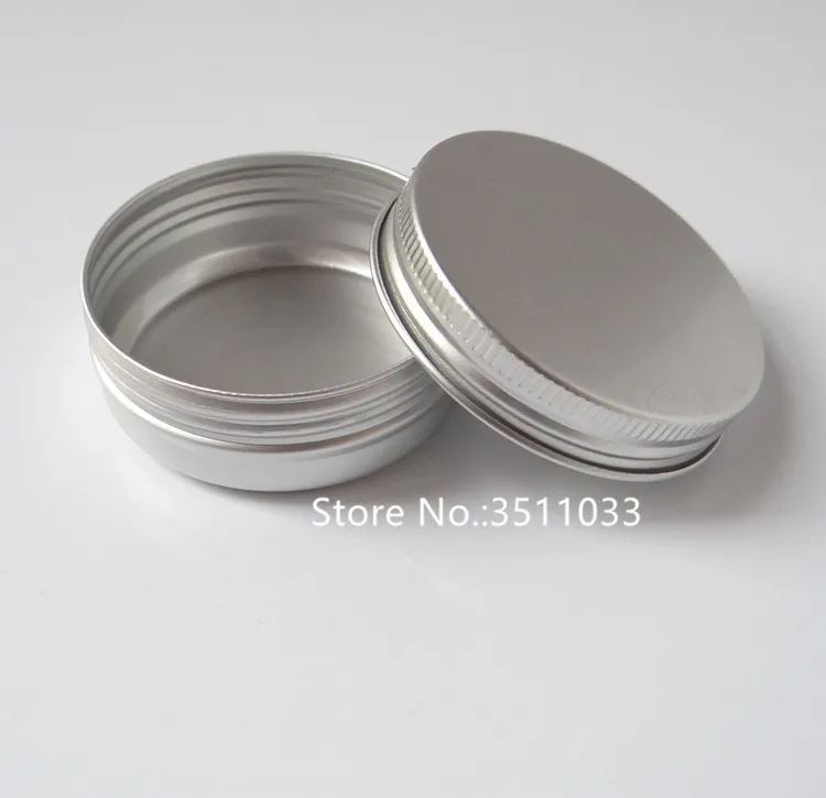 50pcs 30g Aluminum Metal Jar Screw Lid, Cosmetics Cream Packaging Box ...