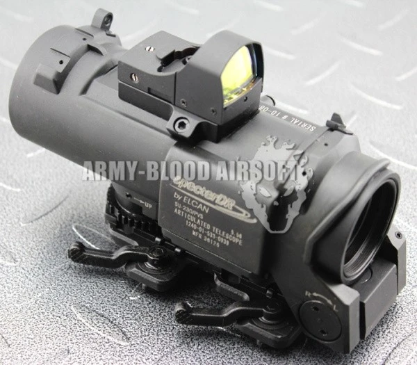 Elcan SOCOM Specter DR 1X 4X Red Illuminated Scope Reflex red dot sight ...