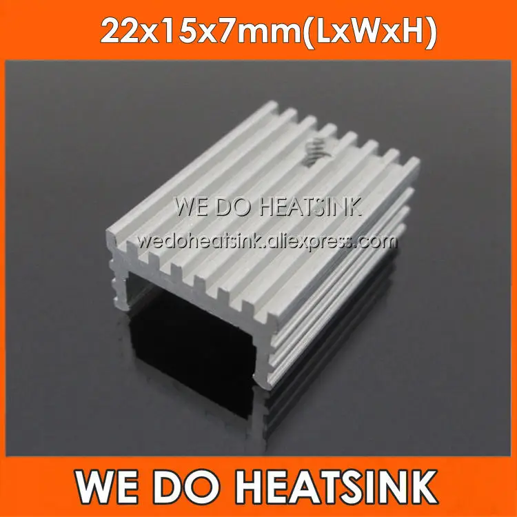 WE-DO-HEATSINK-20pcs-22x15x7mm-Aluminum-Heatsinks-Radiator-Heatsink-TO ...