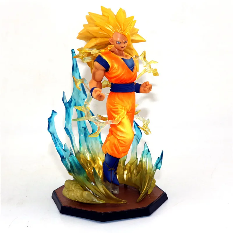 Zero Dragon Ball Z Son Goku Super SaiYan 3 PVC Action Figure DBZ ...