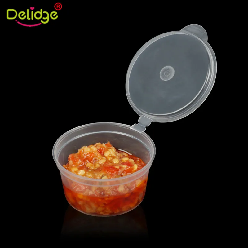 Delidge 30 Stück 35 ml Kunststoff Transparent Sauce Chutney Tassen ...