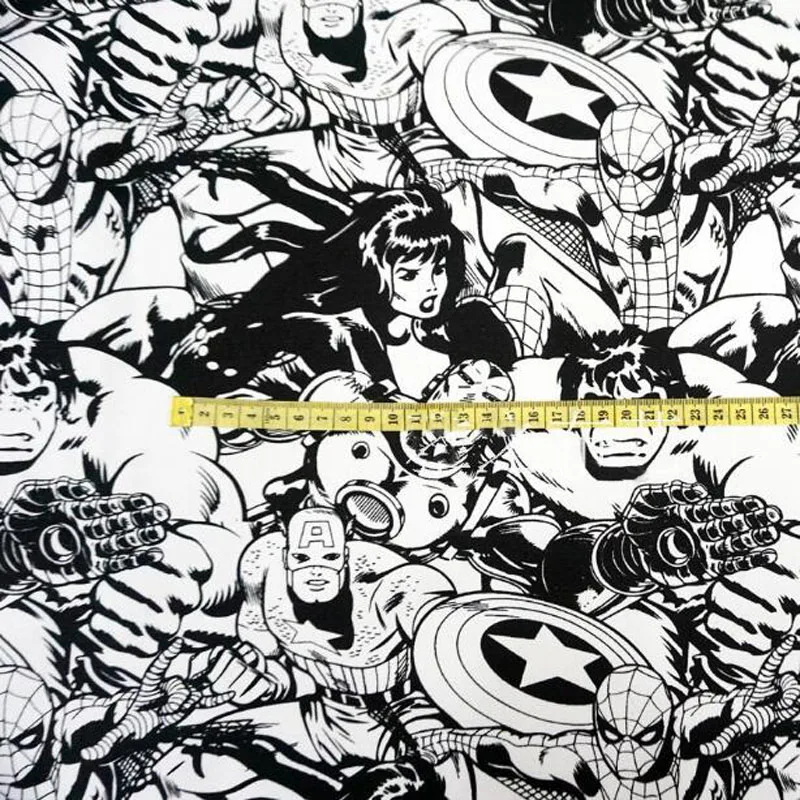 The Avengers Canvas Fabric for Bag Cartoon Bulk Captain America Printed ...