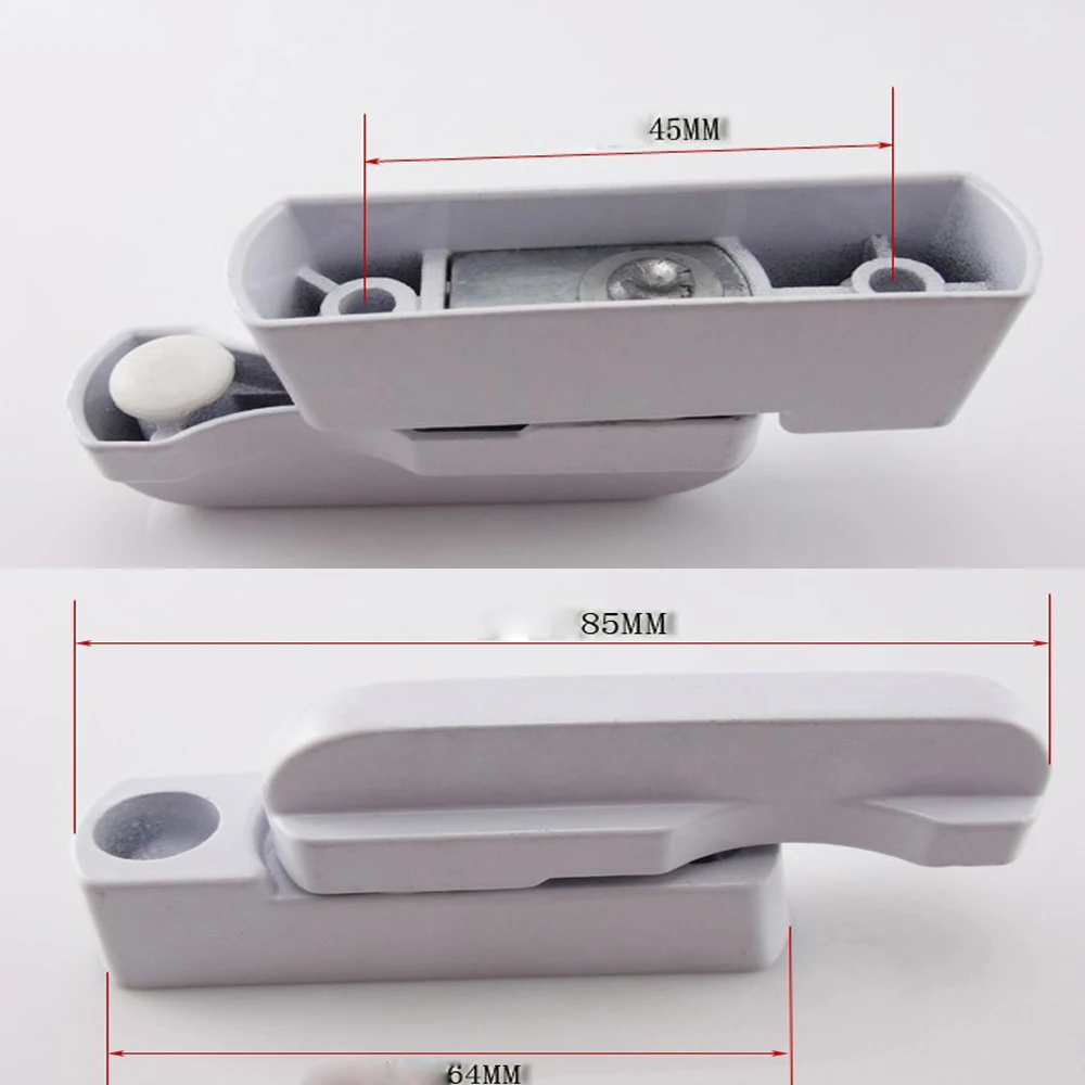 1 PC Plastic White Window Door Lock Sash Security Swing Lock Latch Home ...