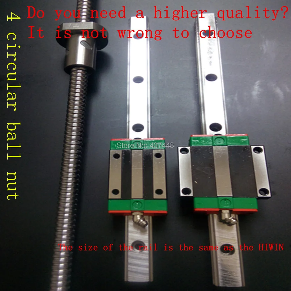 6 компл. линейный рельс SBR20-L400/1300/1500 мм+ SFU1605-450/1350/1550 ...