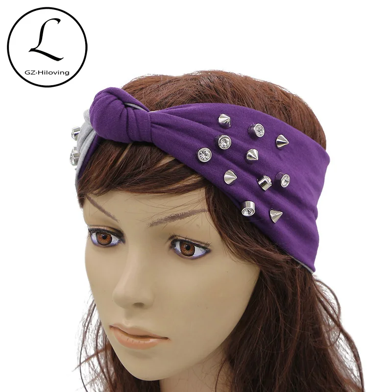 Gzhilovingl Women Headwear Stretch Cotton Headband Hair Accessories