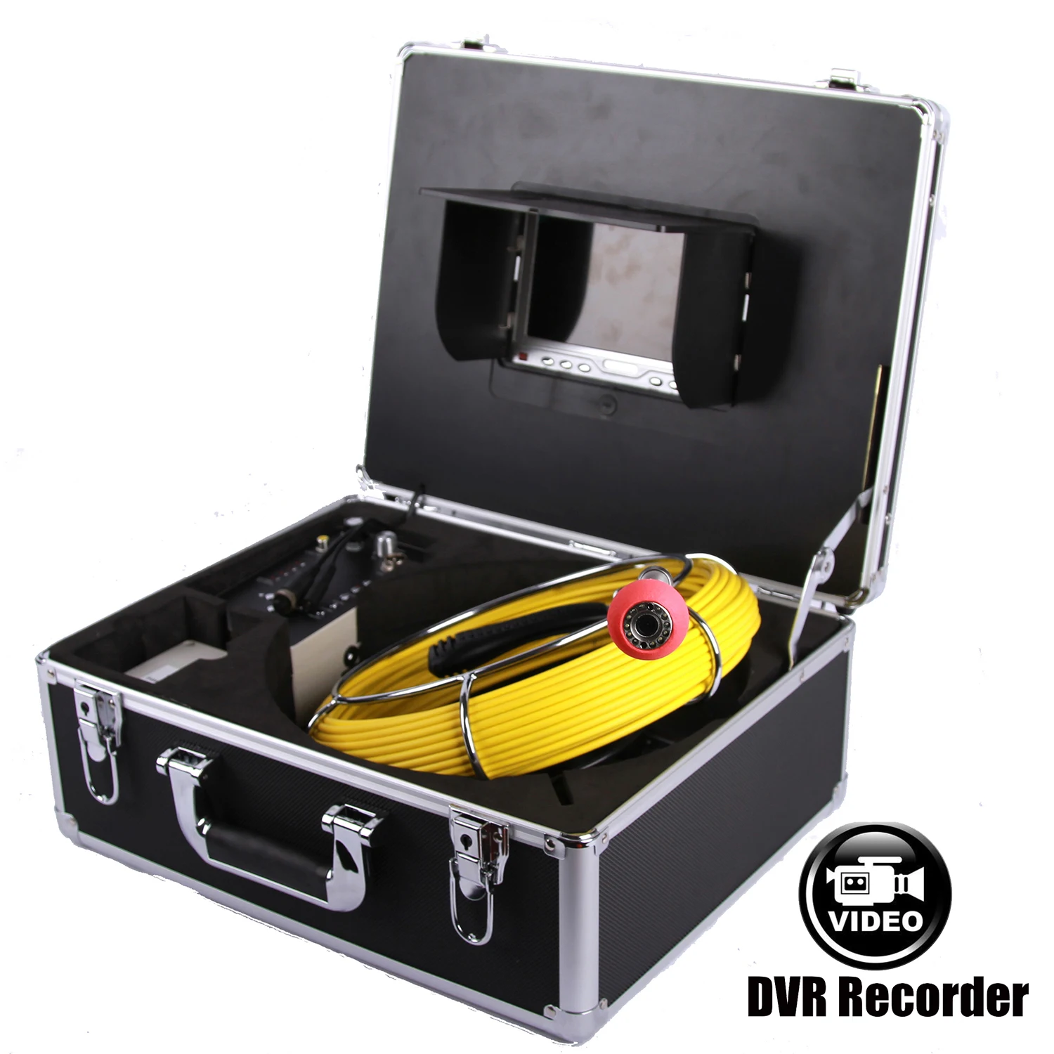 7"TFT LCD Sony CCD 1000TVL 8IR 20Meters Pipeline Endoscope Camera Sewer ...