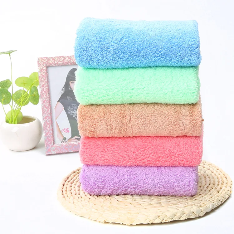 Wholesale 35 75cm Candycolor 10pcs lot Coral Fleece Flannel Hand Towels Home Decor Cheap Price wholesale-35-75cm-candycolor-10pcs-lot-coral-fleece-flannel-hand-towels-home-decor-cheap-price