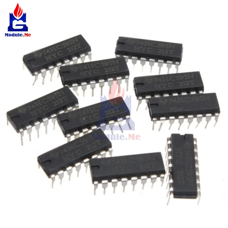 50 PCS/Lot IC Chips SN74HC595N 74HC595 74HC595N HC595 DIP 16 8 Bit ...