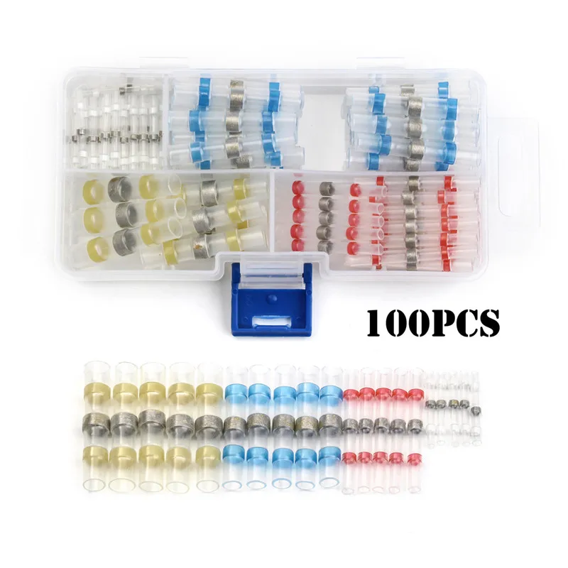 Aliexpress.com : Buy 100Pcs Mixed Heat Shrink Soldering Terminals ...